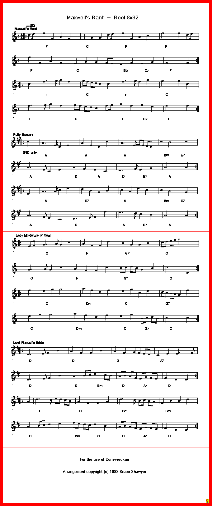 Corryvreckan SCD Band, repertoire, Scottish Country Dance Music gifs